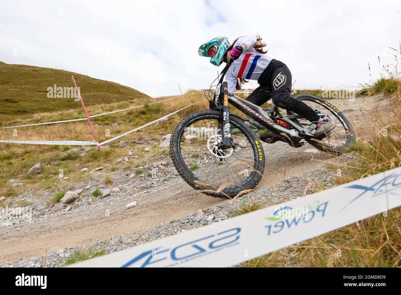 Aimi Kenyon mountainbike racer racing at Fort William in the SDA ...