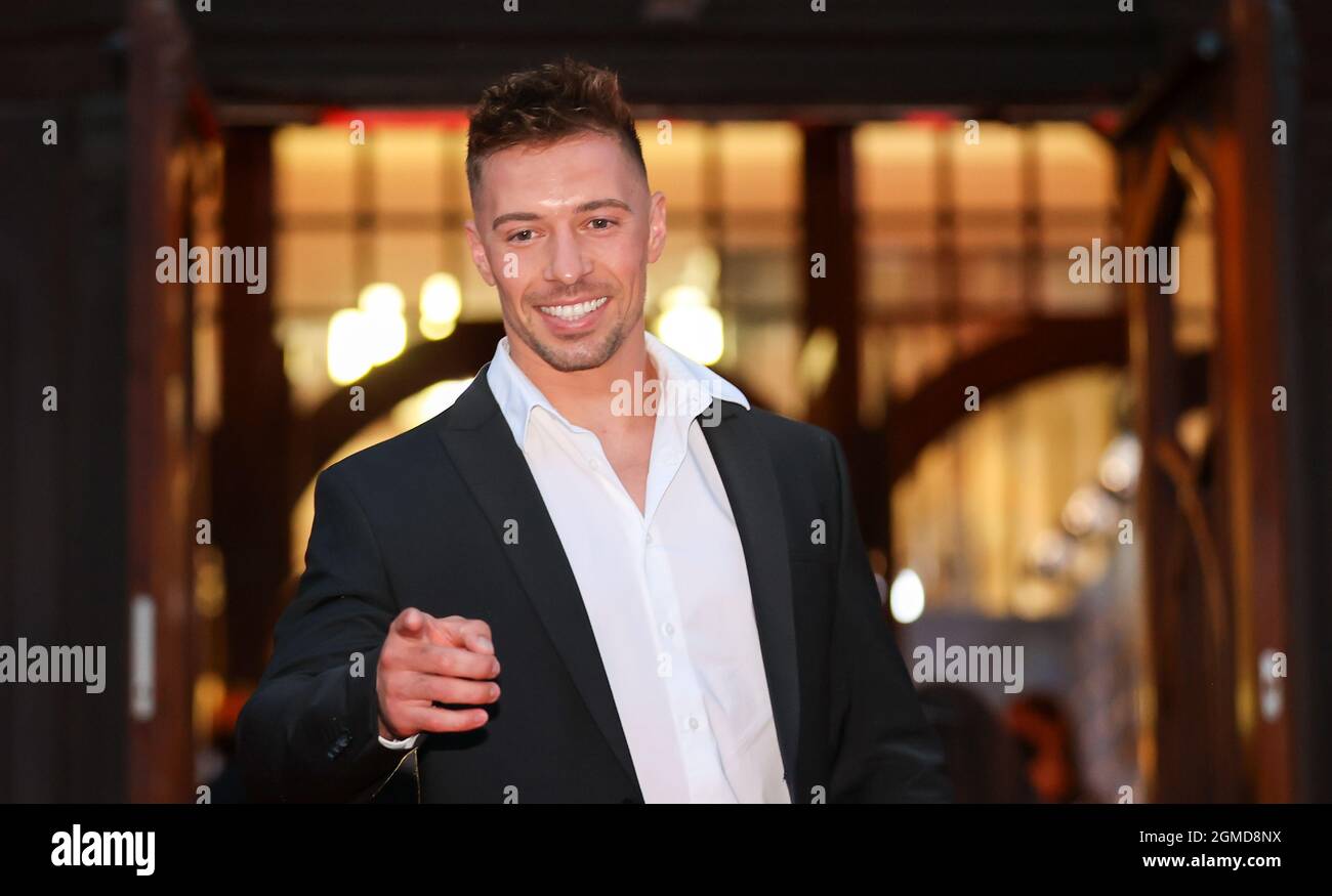 Leipzig, Germany. 17th Sep, 2021. Ramon Roselly, singer, arrives at the ...