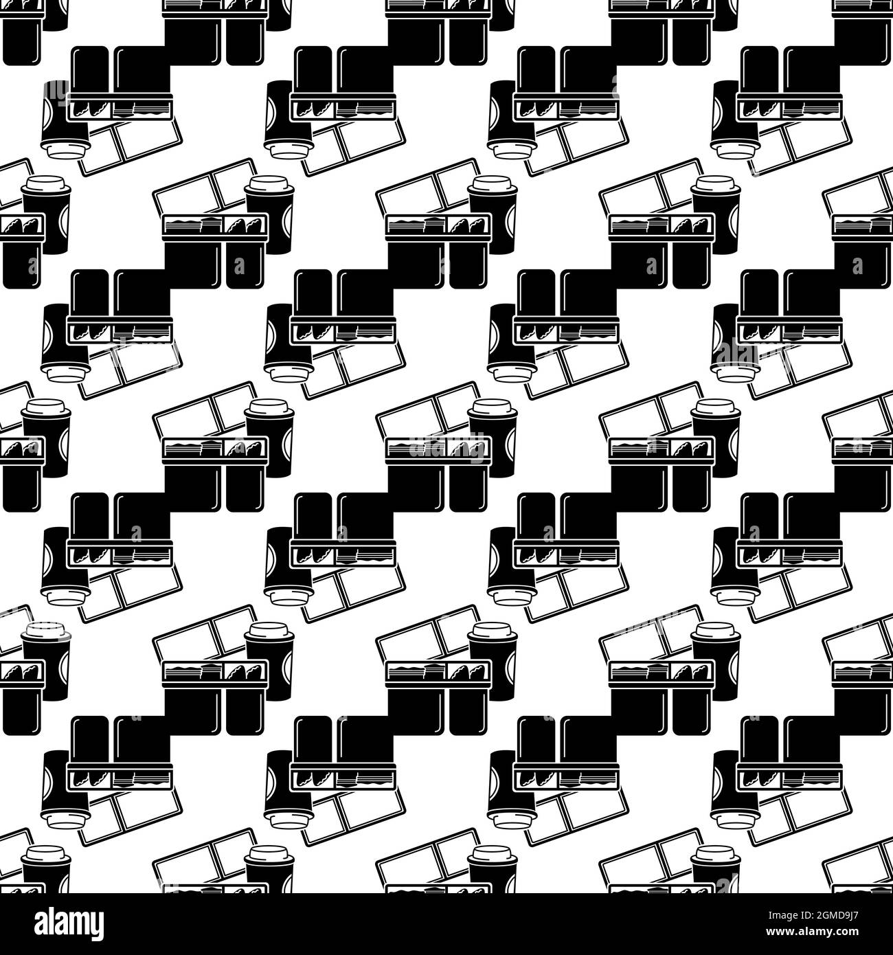 Open lunch box pattern seamless background texture repeat wallpaper ...