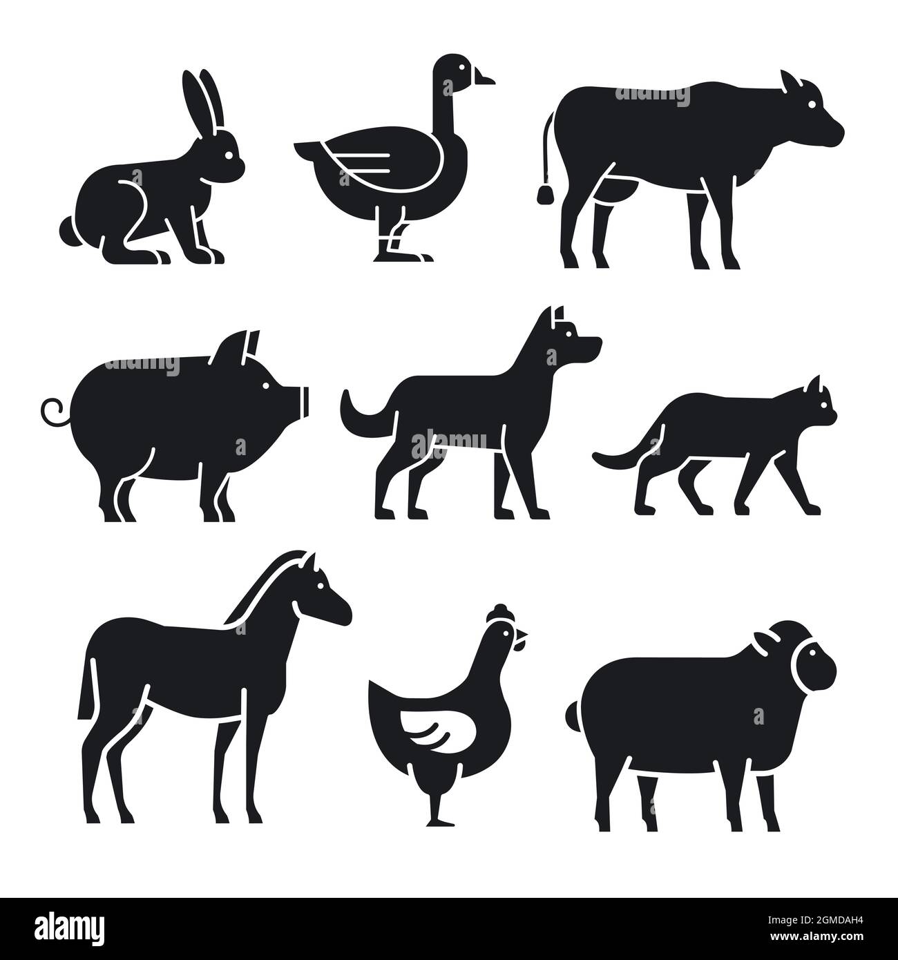 Horse cow cat pet dog sheep hi-res stock photography and images - Alamy