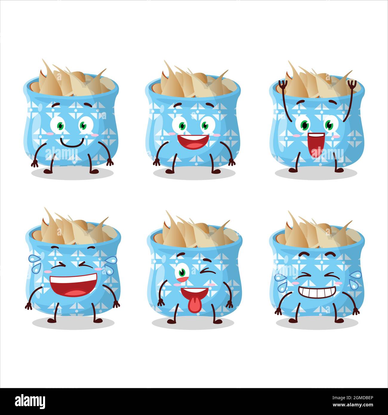 Cartoon character of dried garlic with smile expression. Vector ...