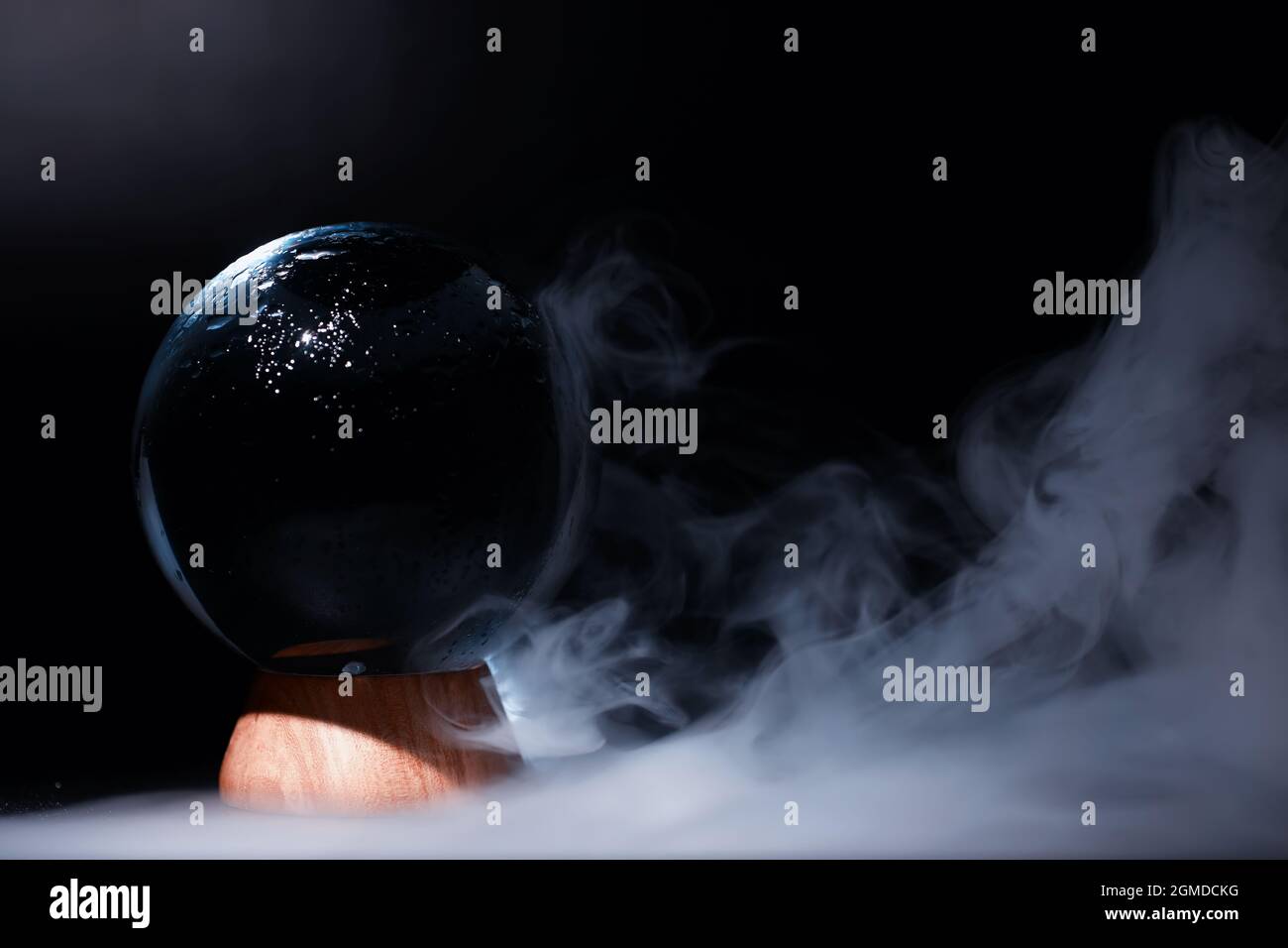 Crystal ball predict the fate. Guessing for the future Stock Photo - Alamy