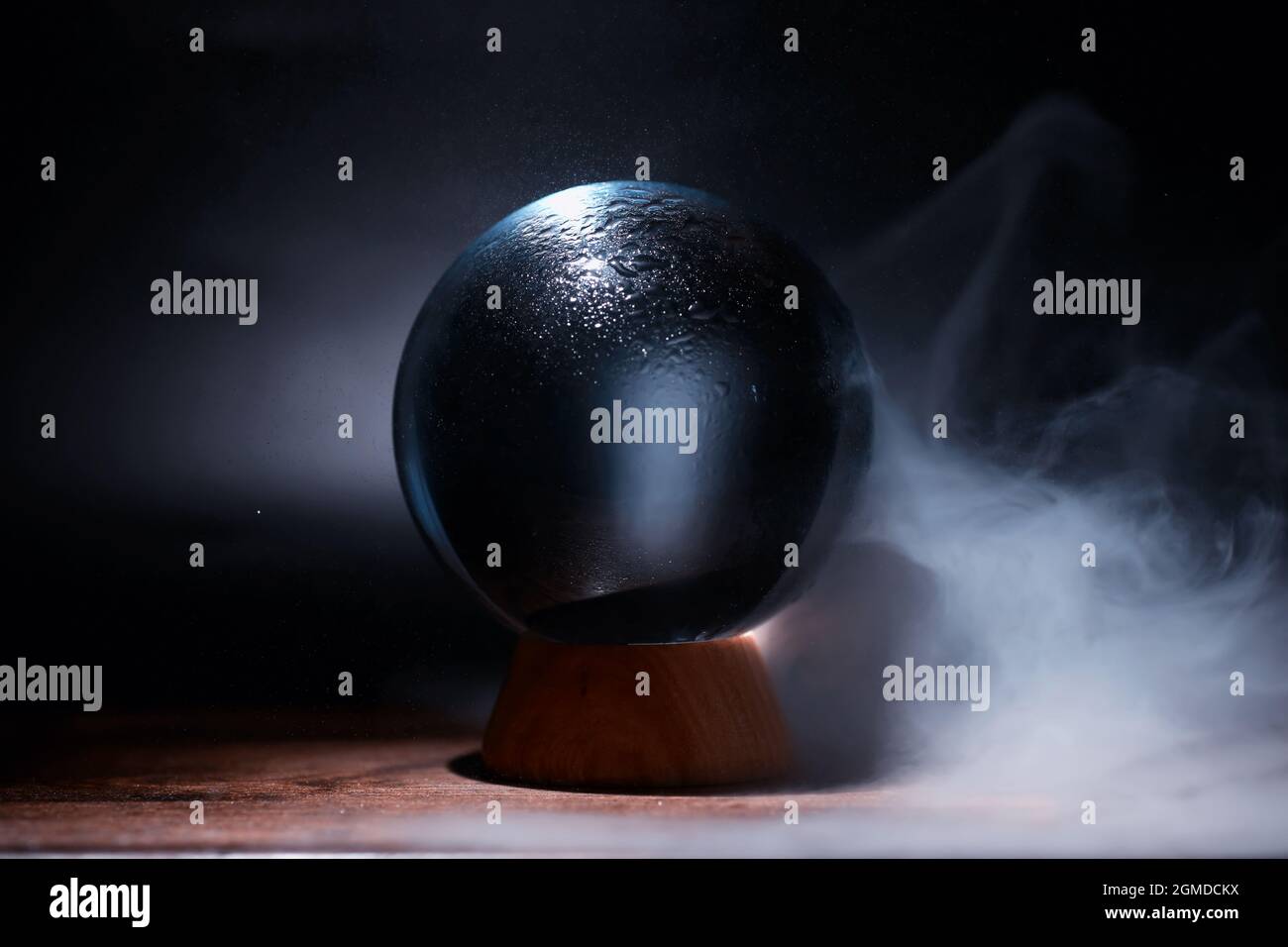 Crystal ball predict the fate. Guessing for the future Stock Photo - Alamy