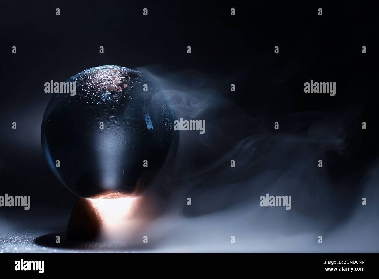 Crystal ball predict the fate. Guessing for the future Stock Photo - Alamy