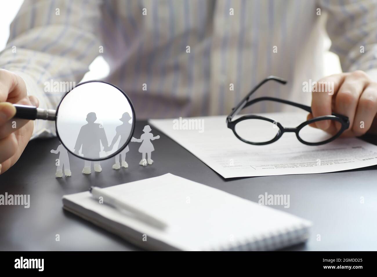 Insurance collateral concept. Life and property insurance. A ...