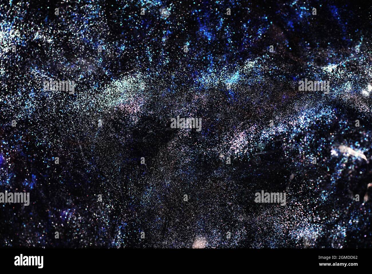 Astronomical photograph of the universe in a distant galaxy with ...
