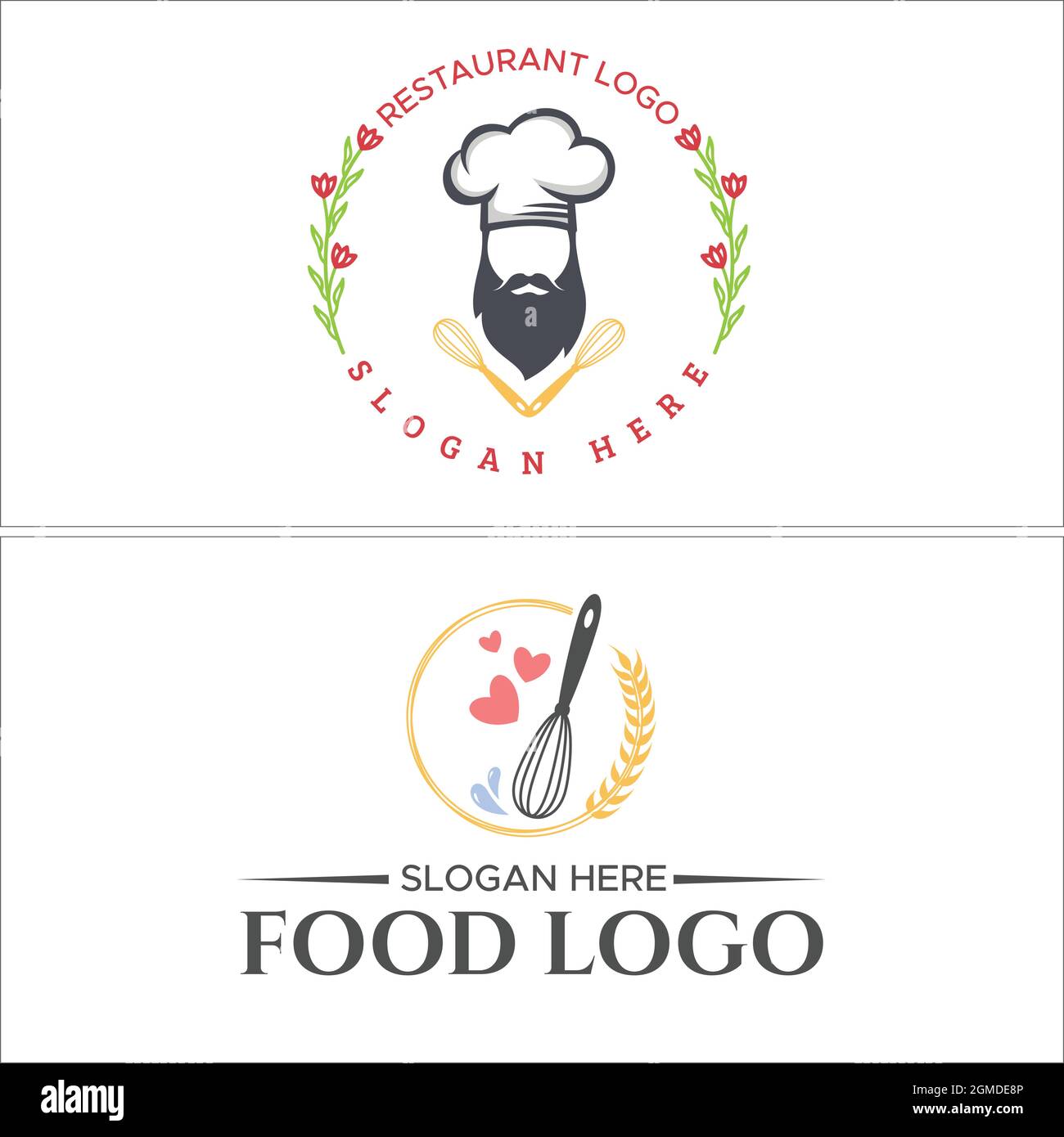 Restaurant food chef logo design Stock Vector Image & Art - Alamy