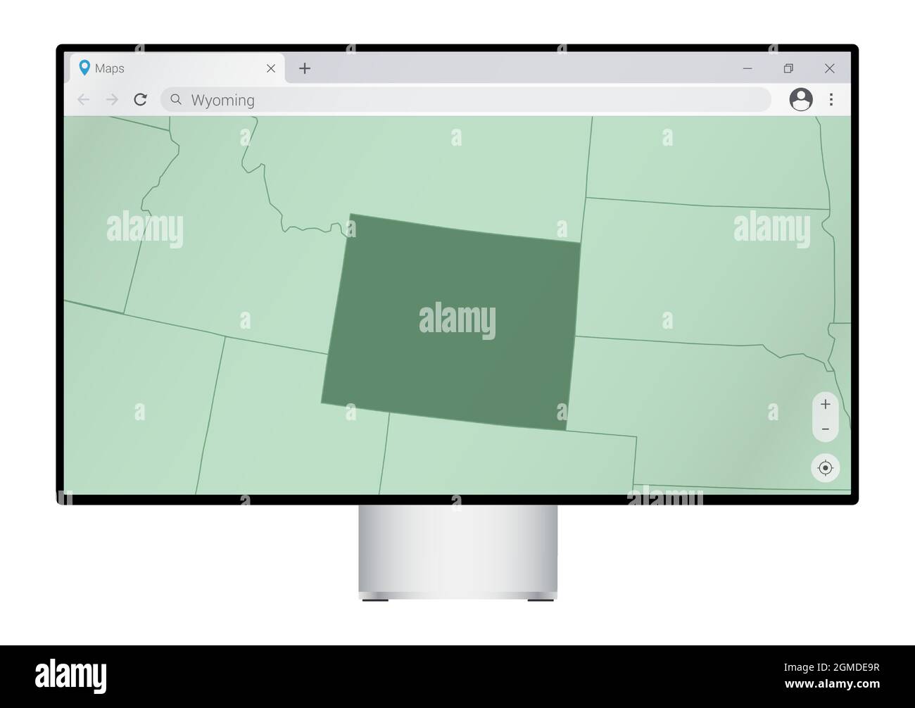 Map of cheyenne wyoming Stock Vector Images - Alamy