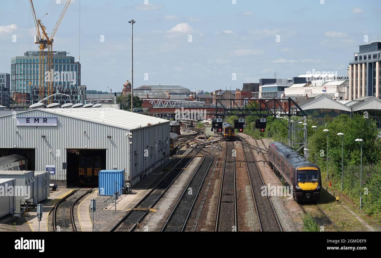 NOTTINGHAM, UNITED KINGDOM - Jul 16, 2021: A view of the East Midlands ...