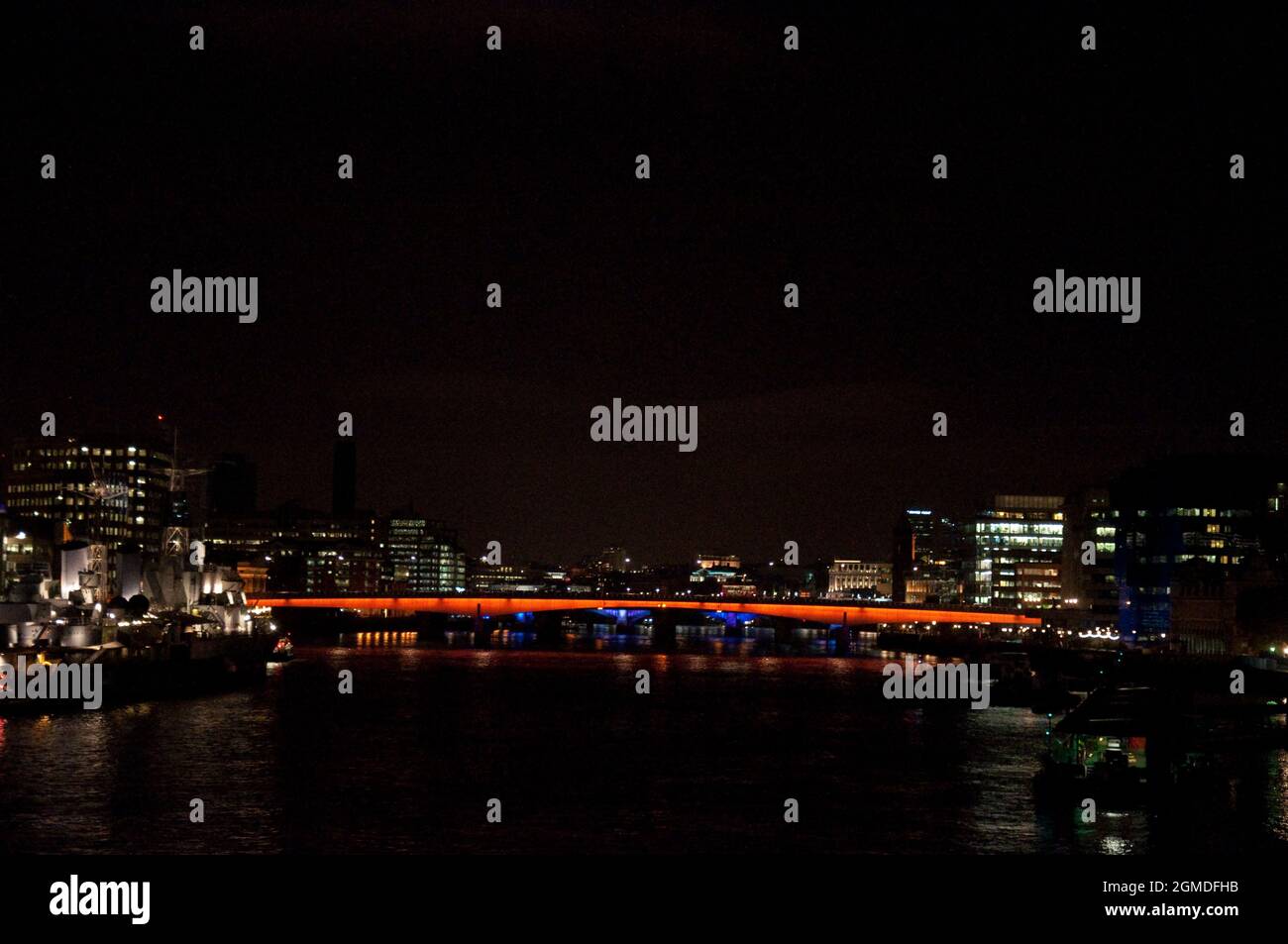 London Bridge at night, London, UK Stock Photo - Alamy