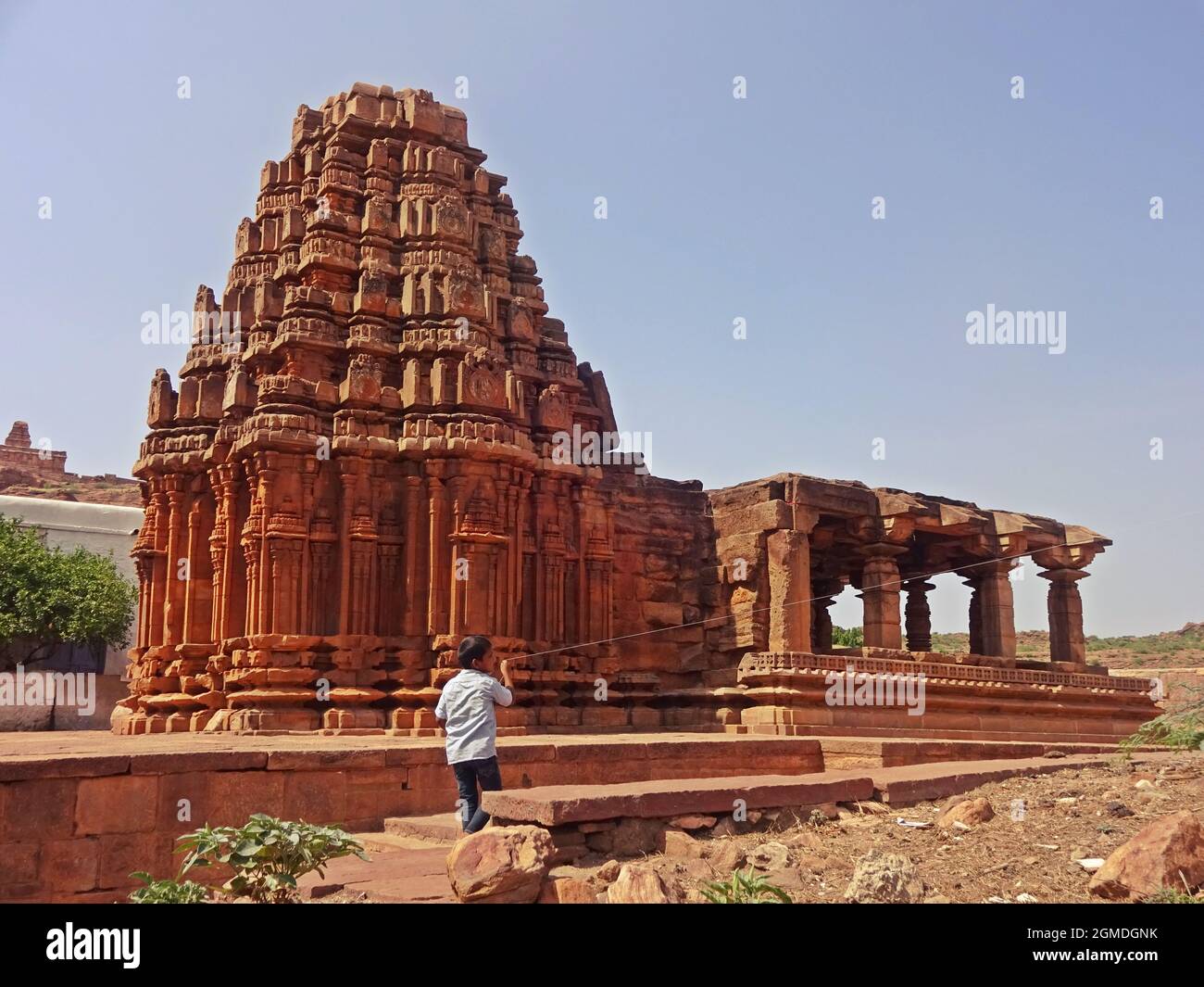 Badami rock cut cave temple hi-res stock photography and images - Alamy