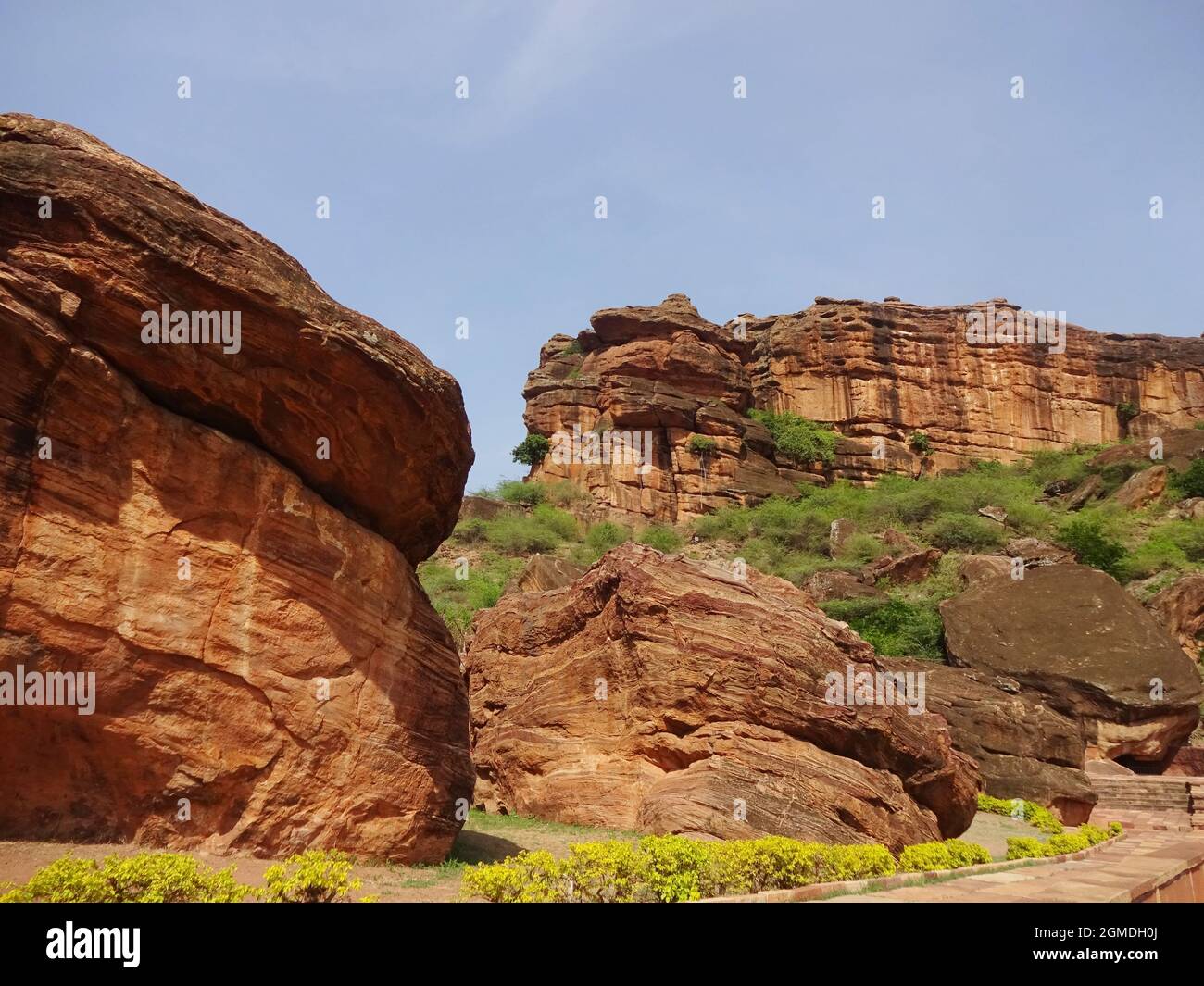 Rock cut caves rock cut architecture ancient hi-res stock photography ...