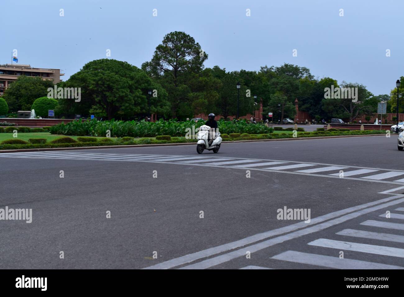 New Delhi, India, 24 June 2019:- Less Traffic on road Stock Photo - Alamy