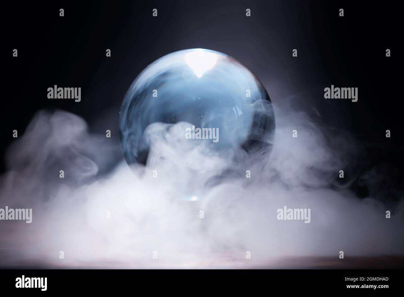 Crystal ball predict the fate. Guessing for the future Stock Photo - Alamy