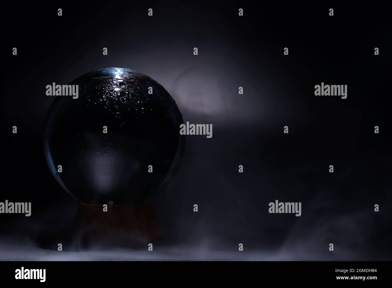 Crystal ball predict the fate. Guessing for the future Stock Photo - Alamy