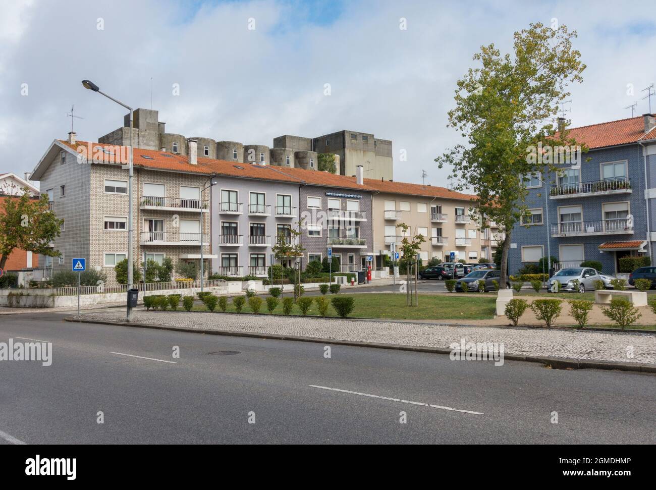 Residential area buildings, modern housing, in Aveiro city, Portugal ...