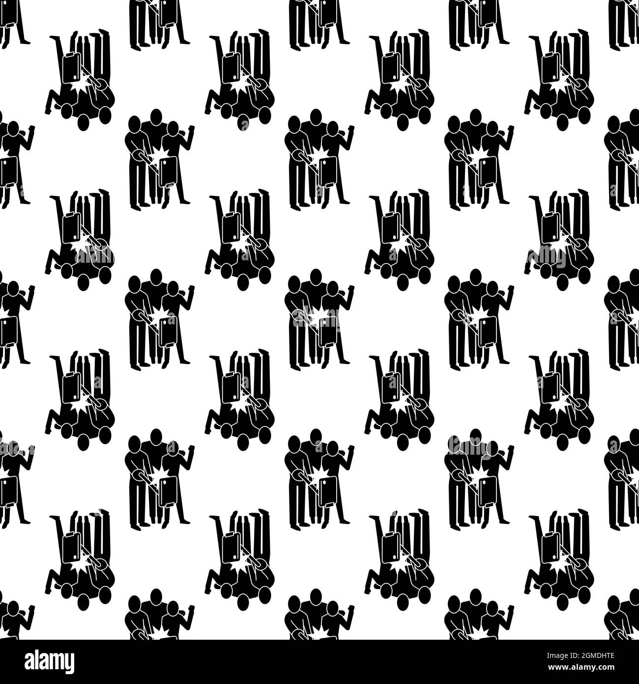 Group make selfie pattern seamless background texture repeat wallpaper ...