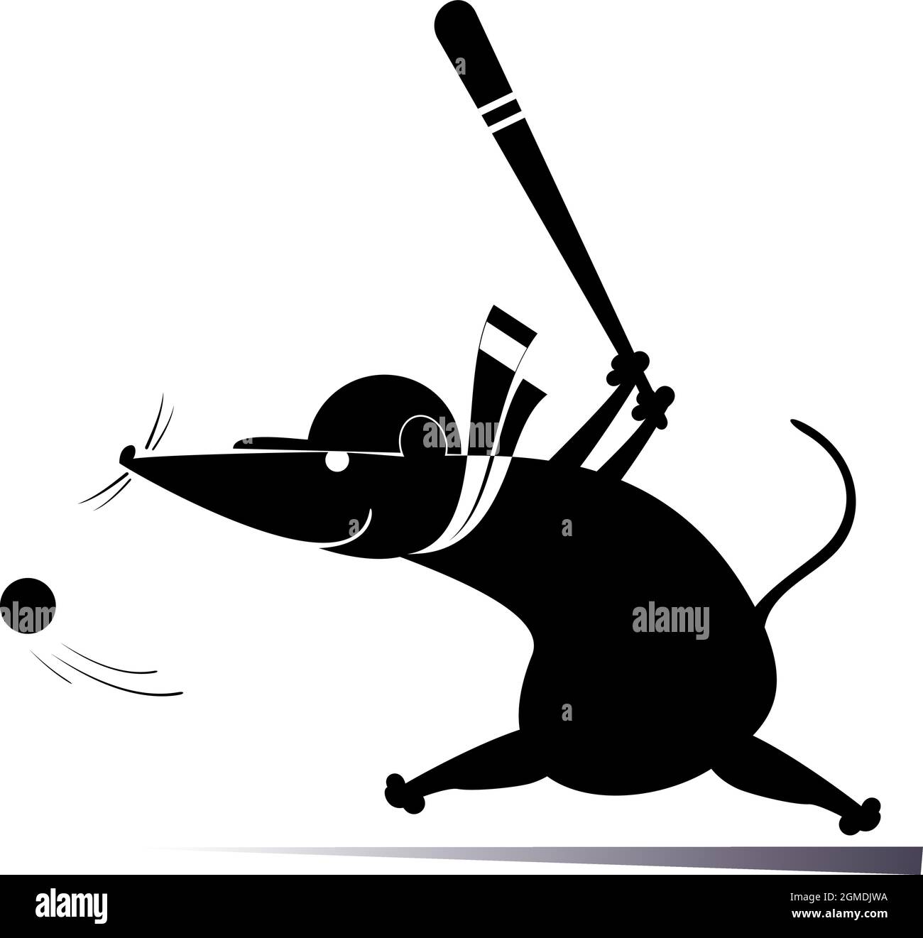 Baseball bat cut out Stock Vector Images - Alamy