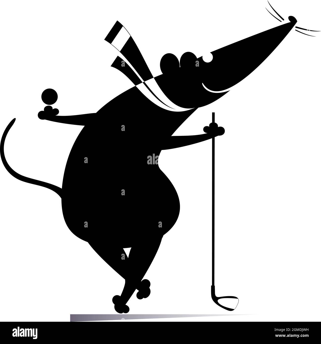 Illustration cartoon golf ball on hi-res stock photography and images ...