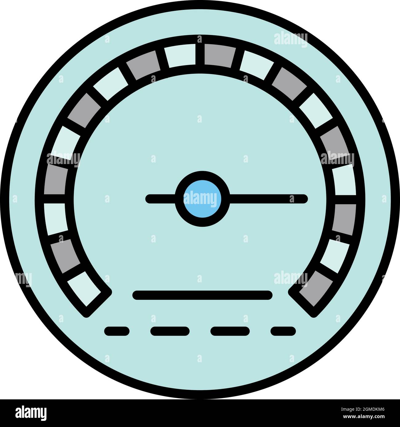American speedometer icon. Outline american speedometer vector icon ...