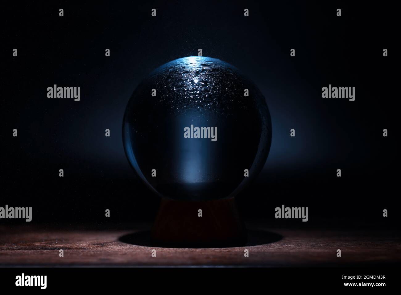 Crystal ball predict the fate. Guessing for the future Stock Photo - Alamy