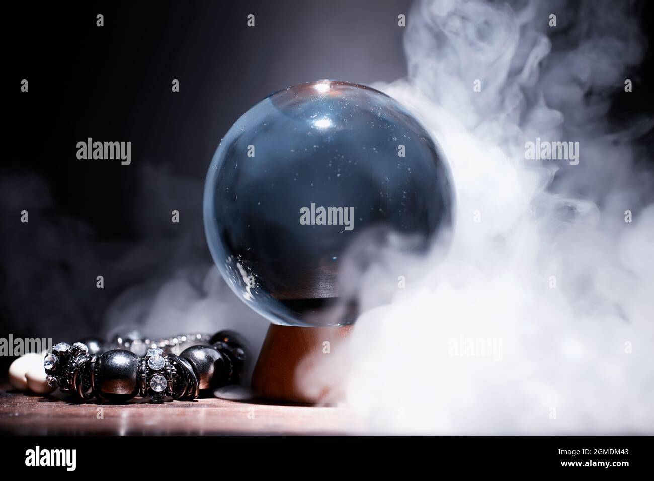 Crystal ball predict the fate. Guessing for the future Stock Photo - Alamy