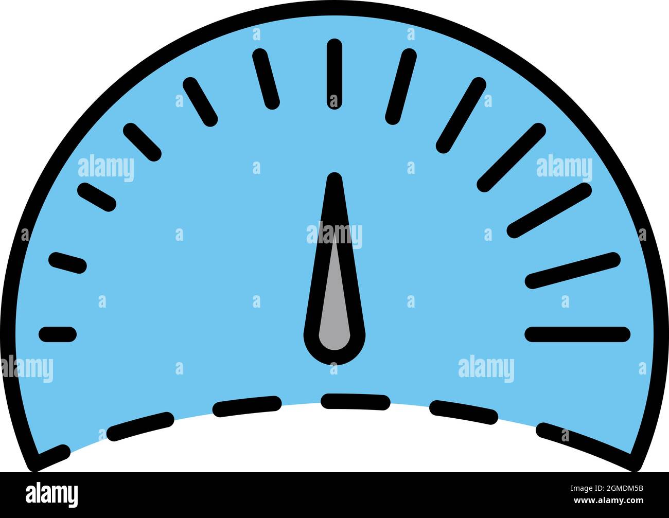 Control speedometer icon. Outline control speedometer vector icon color ...