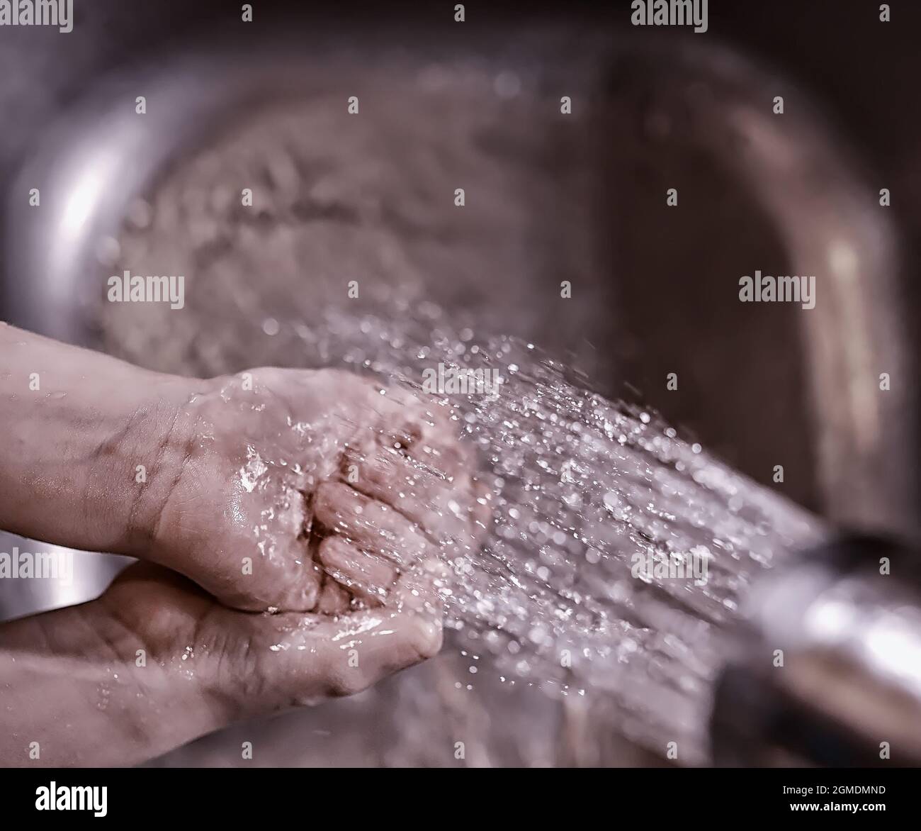 Hygiene rules. Hand washing before meals. Antibacterial treatment hands ...