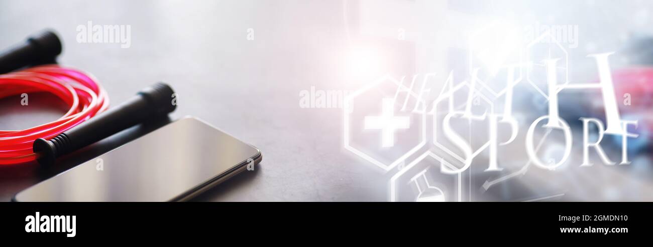 Jump rope. Physical education. Sports exercise equipment. Rope ...