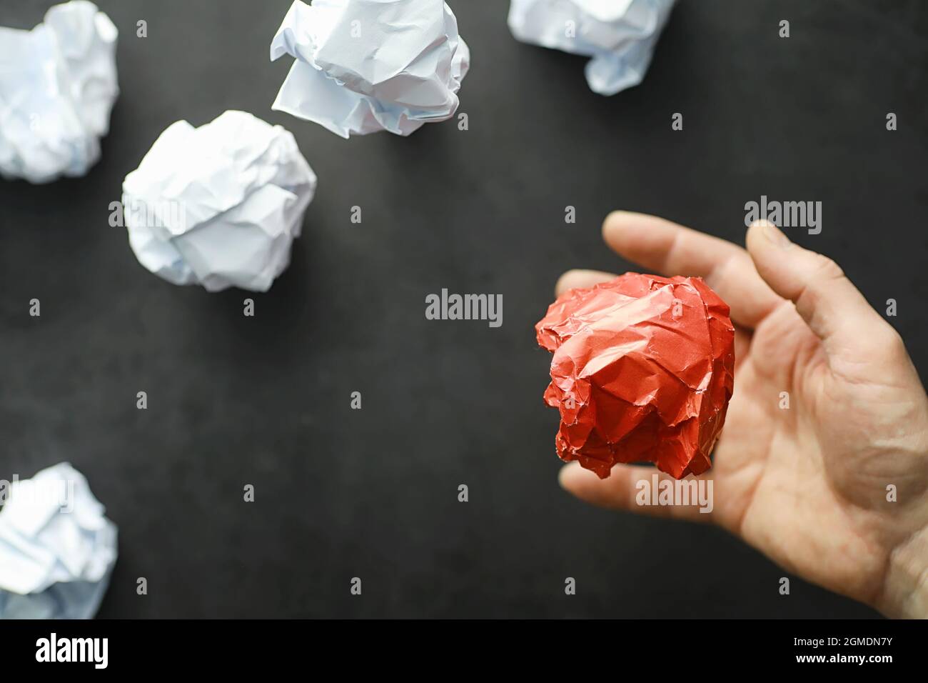 Colored pieces of paper. The concept of creativity and formation of ...