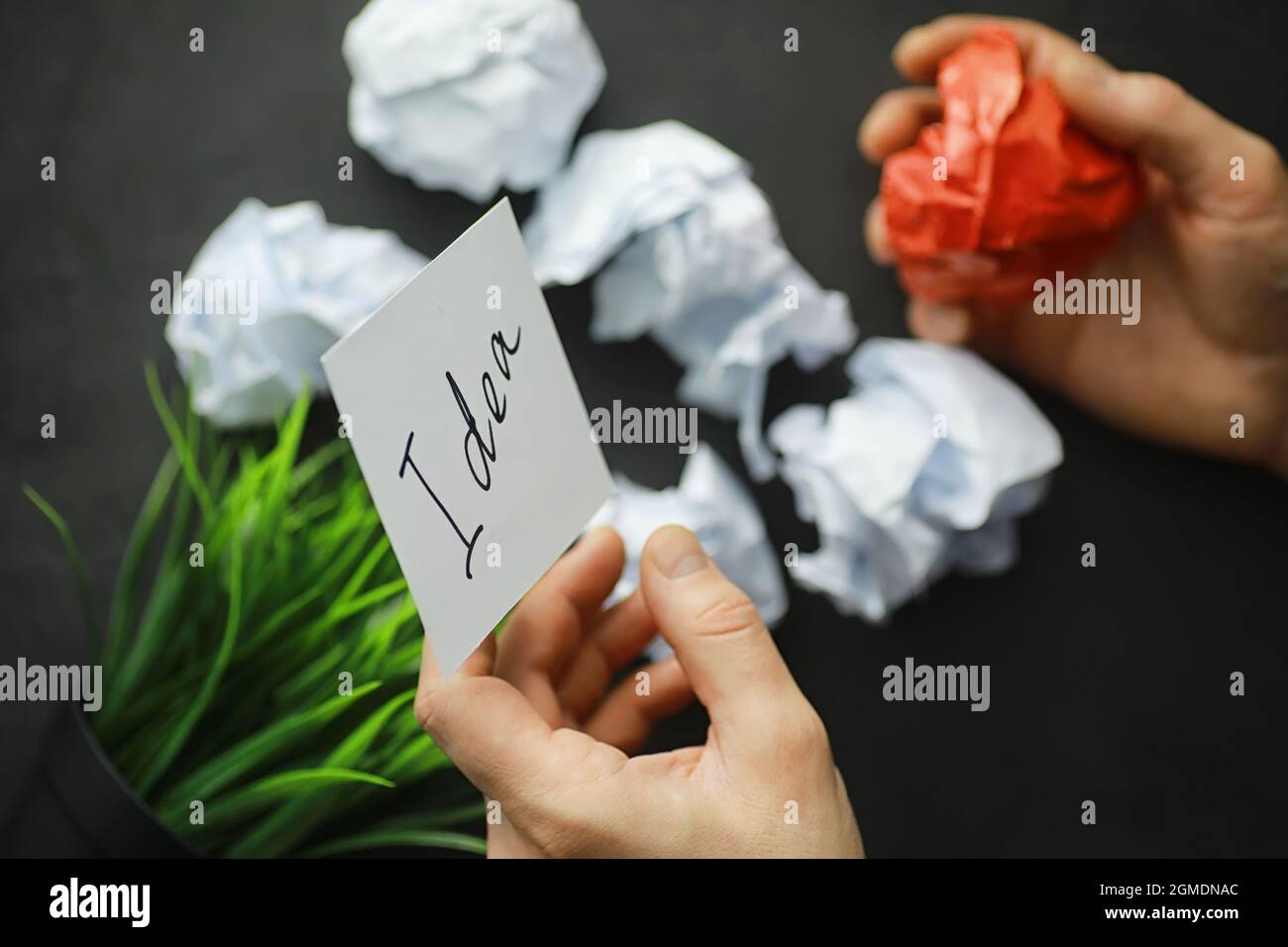 Colored pieces of paper. The concept of creativity and formation of ...