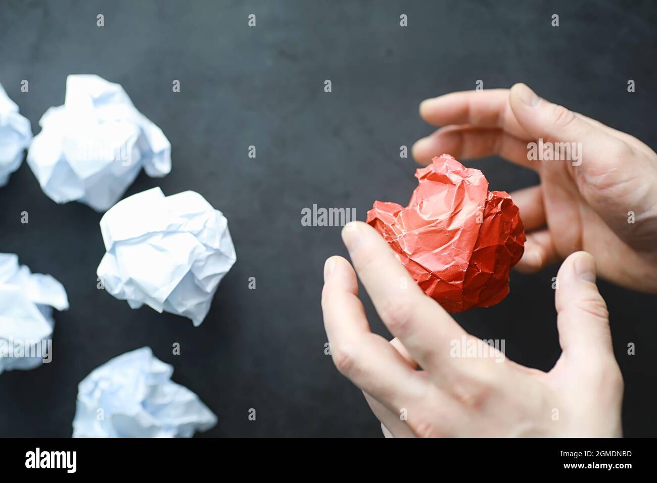 Colored pieces of paper. The concept of creativity and formation of ...