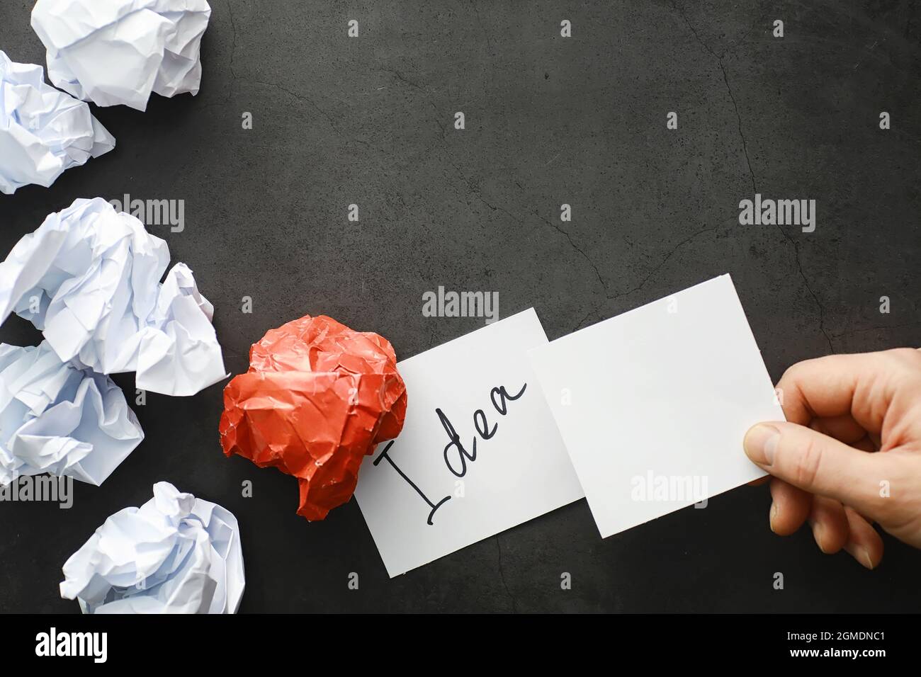 Colored pieces of paper. The concept of creativity and formation of ...