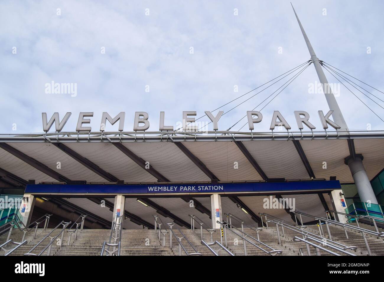 Wembley Park station exterior, London, United Kingdom January 2021 ...