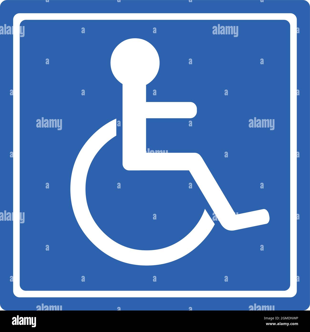Vector illustration of disabled area signage Stock Vector Image & Art ...