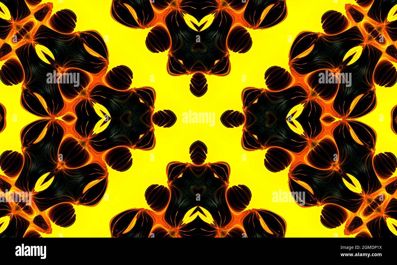 Sulphur kaleidoscope. Seamless background from natural sulphur mineral ...