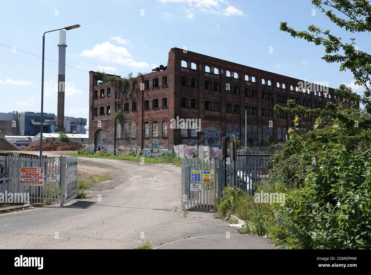 NOTTINGHAM, UNITED KINGDOM - Jul 16, 2021: The derelict Great Northern ...