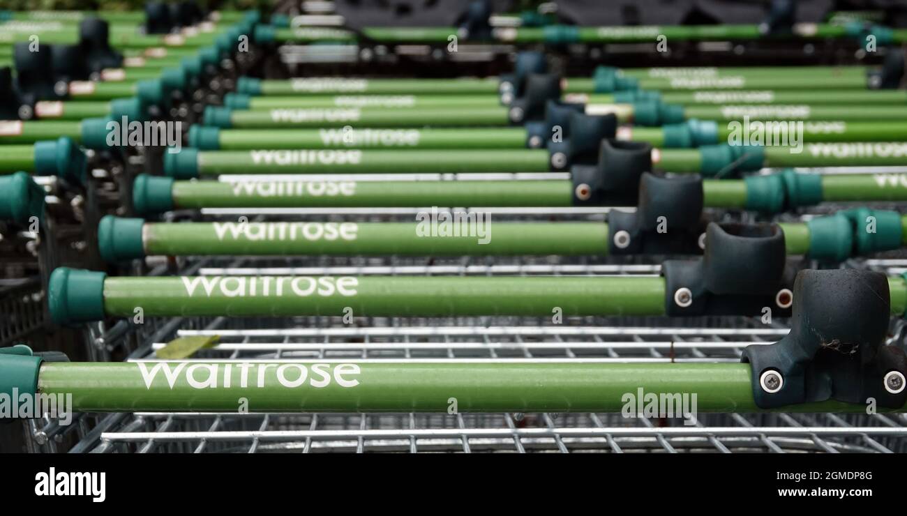 Waitrose store shopper sign hi-res stock photography and images - Alamy