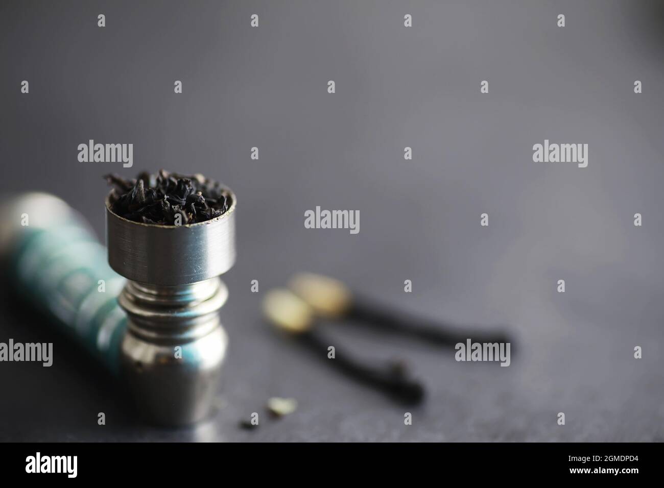 Legalized drugs. Medical prescription smoking drugs. Smoking pipe. A ...