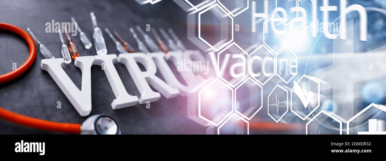 Medical background. Lettering virus. Coronavirus wooden letters ...