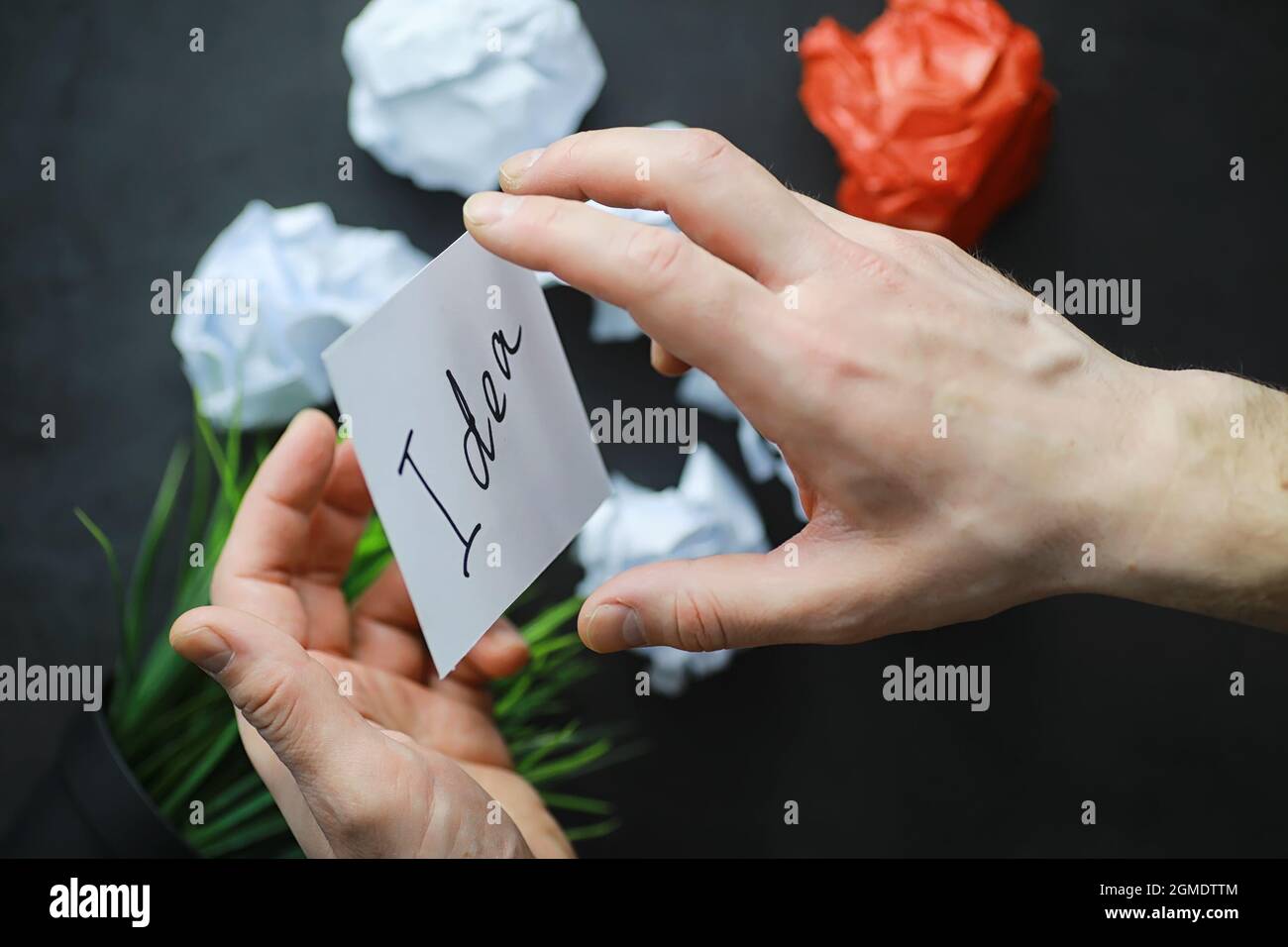 Colored pieces of paper. The concept of creativity and formation of ...