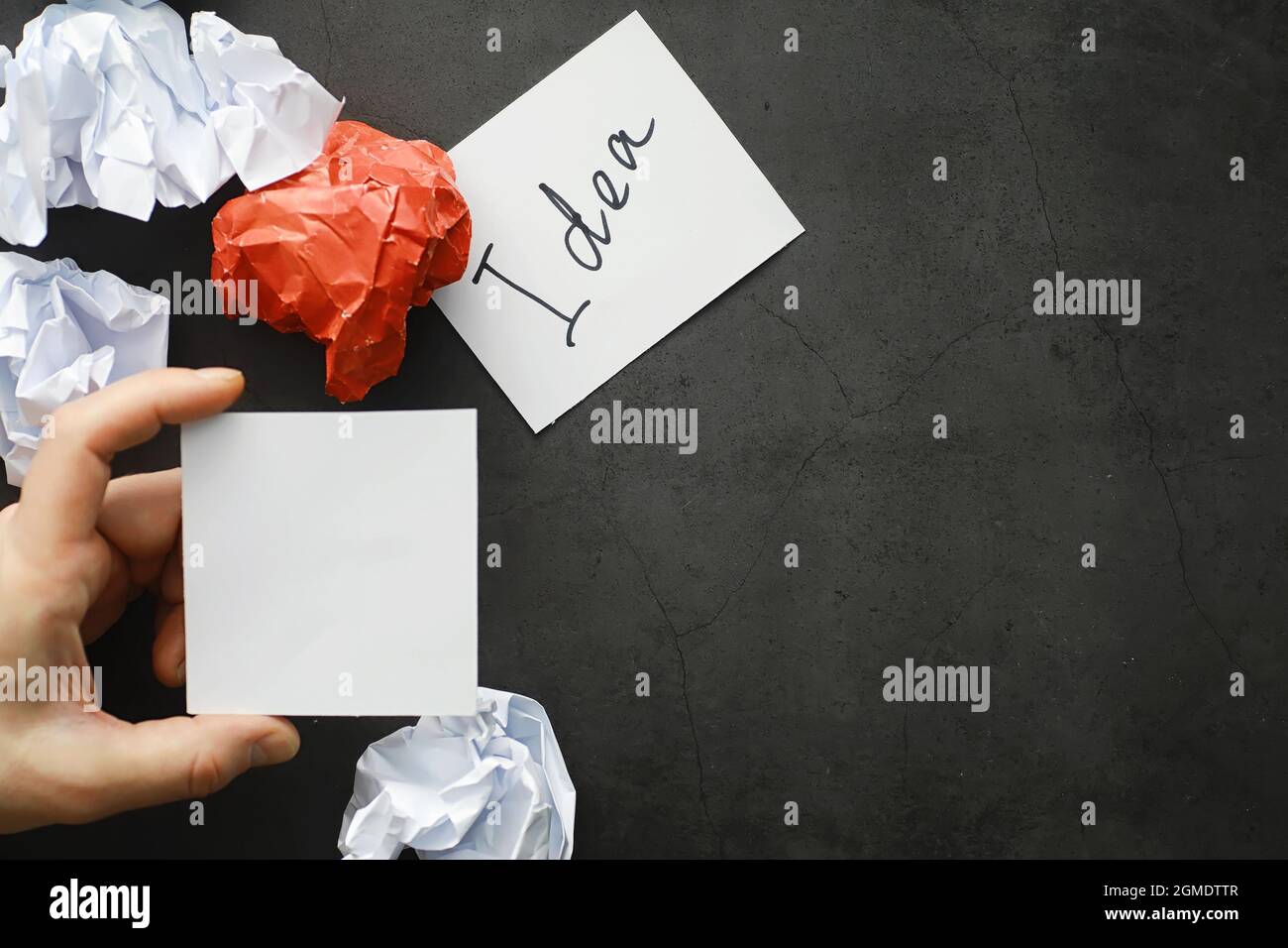 Colored pieces of paper. The concept of creativity and formation of ...