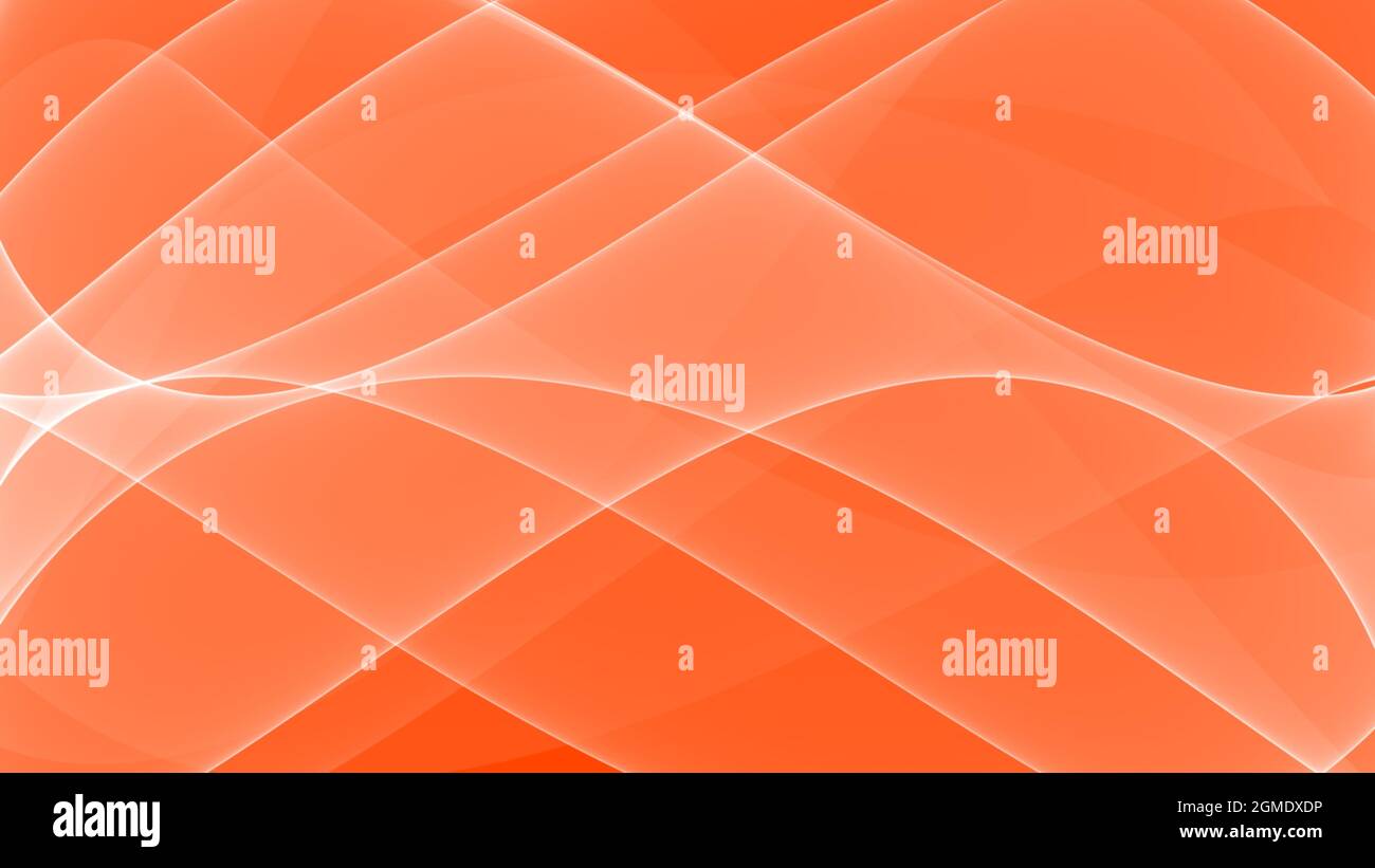 Abstract background 4k white red orange light dark black neon waves and ...