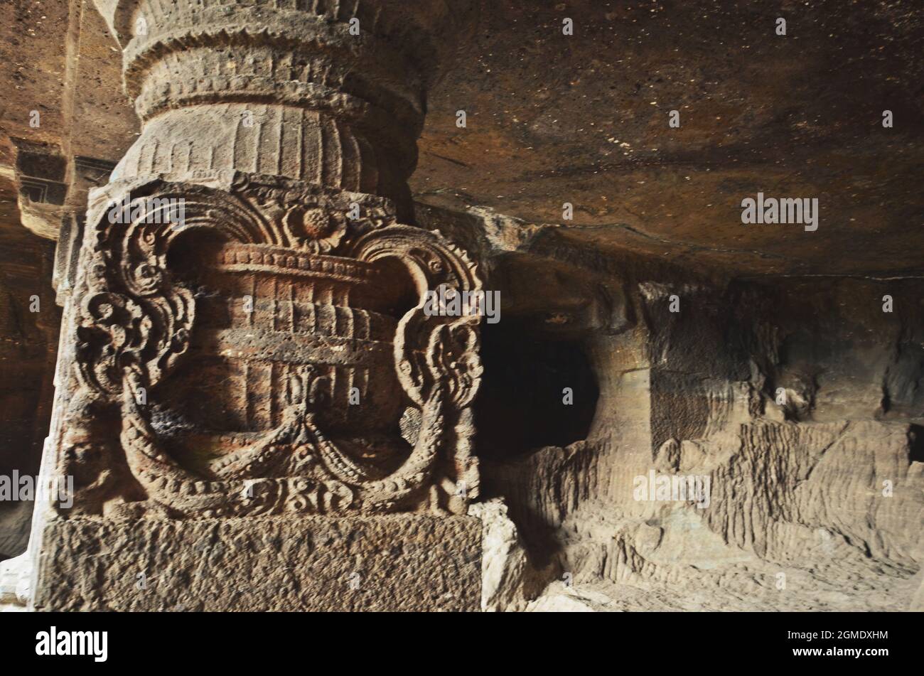 carving at ellora caves unesco world heritage site aurangabad ...