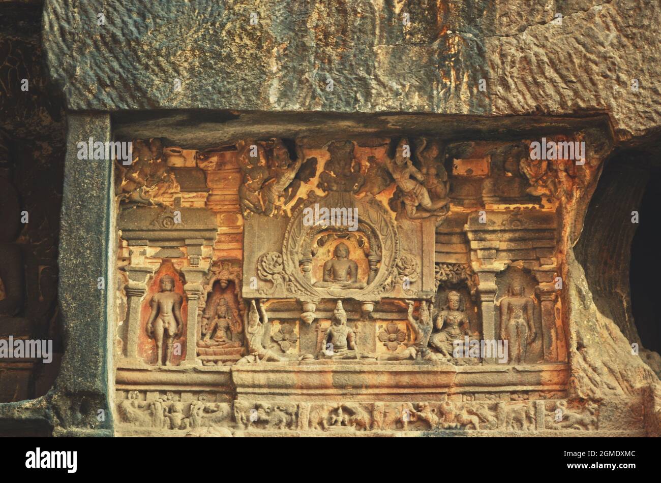 carving at ellora caves unesco world heritage site aurangabad ...