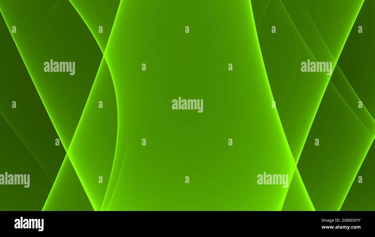 Abstract background 4k green light dark black waves and lines Stock ...