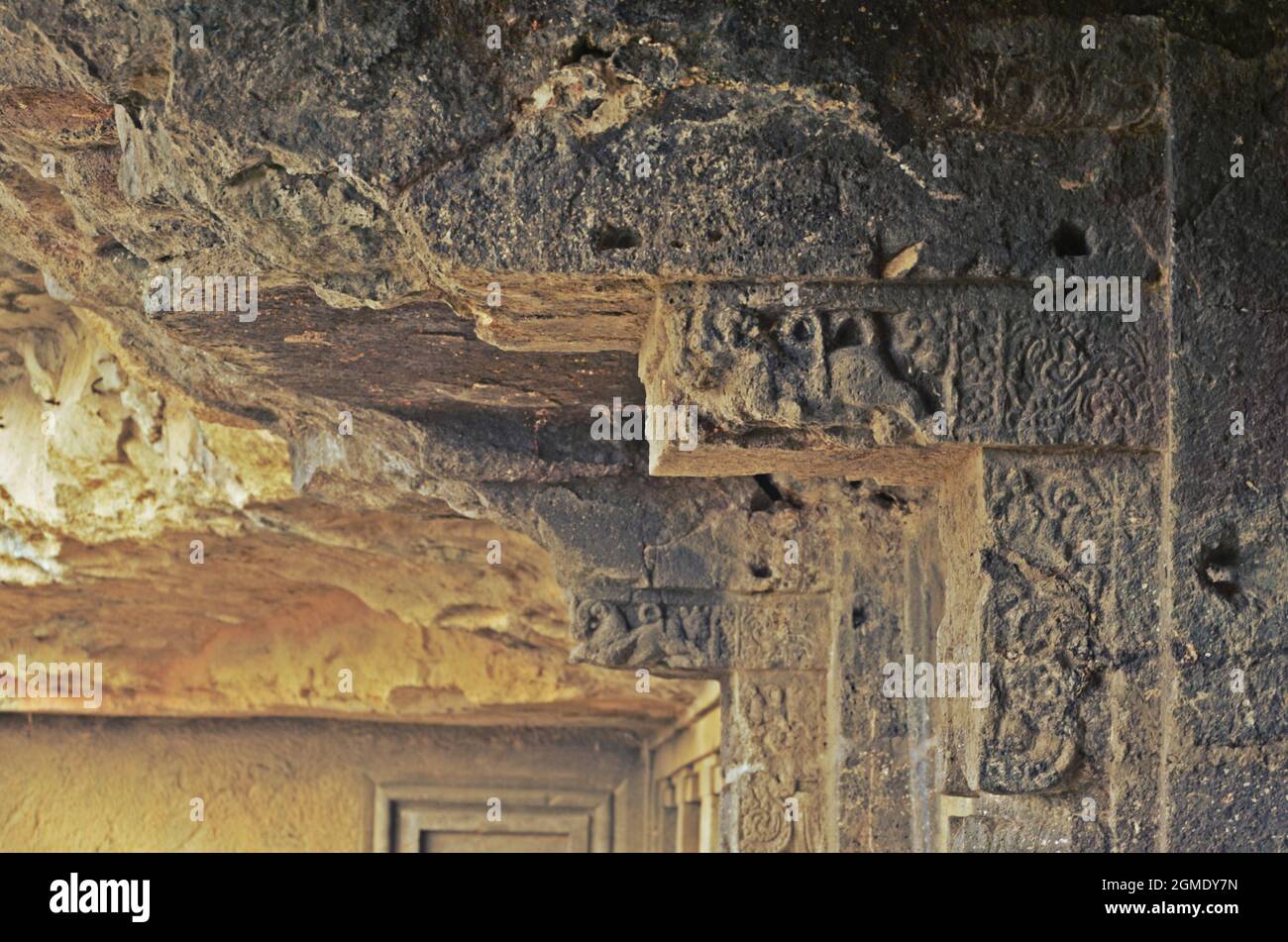 carving at ellora caves unesco world heritage site aurangabad ...