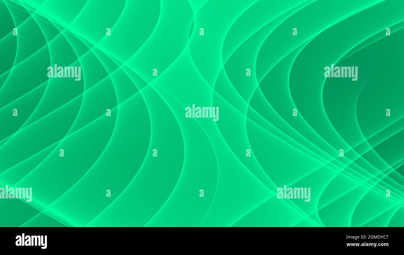Abstract background 4k green light dark black waves and lines Stock ...