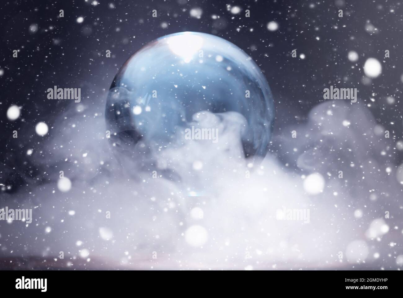 Crystal ball predict the fate. Guessing for the future Stock Photo - Alamy