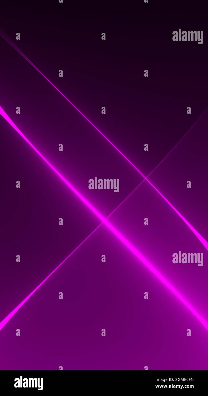 Abstract background 4k pink lilac light dark black neon waves and lines ...